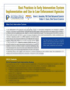 Best Practices in Early Intervention System Implementation and Use in ...