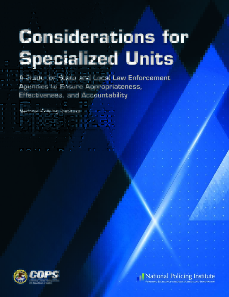 Community Trust and the Legitimacy of Policing - National Policing ...